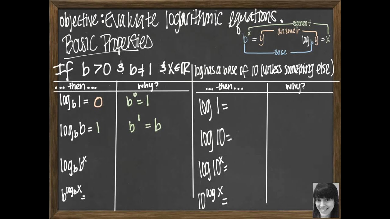 Logarithmic Identities - YouTube