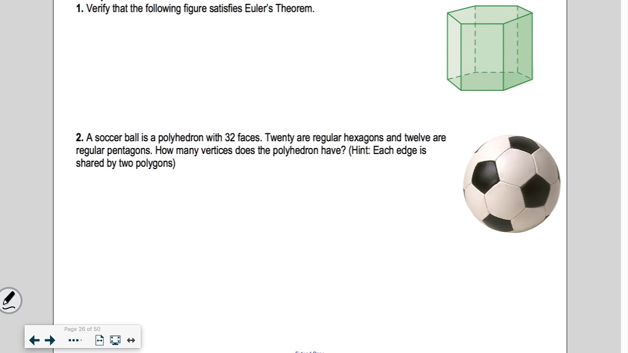 Section 10.4 Geometry: Exploring Solids and Euler's Theorem - YouTube