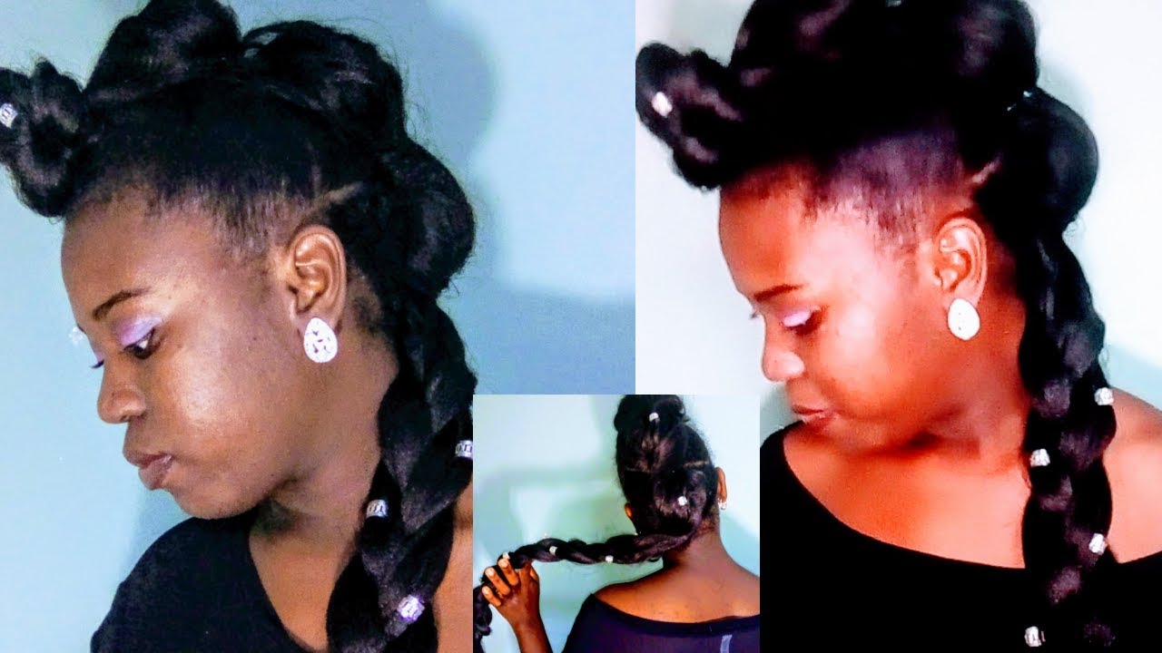 PEINADO ELEGANTE FACIL PARA CABELLO AFRO | hairstyle - YouTube