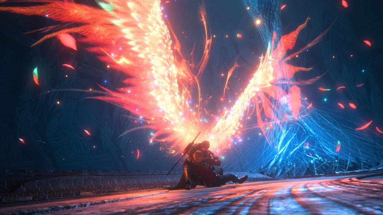 FINAL FANTASY XVI: Joshua gives Phoenix to Clive scene | 4K - YouTube