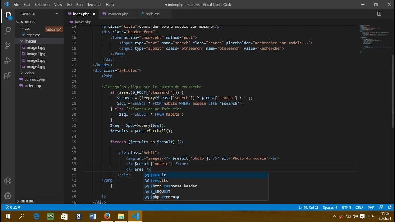 Site_web_de_collection_d'habits_PHP_MySQL_Partie 2-9#Recuperation_et ...