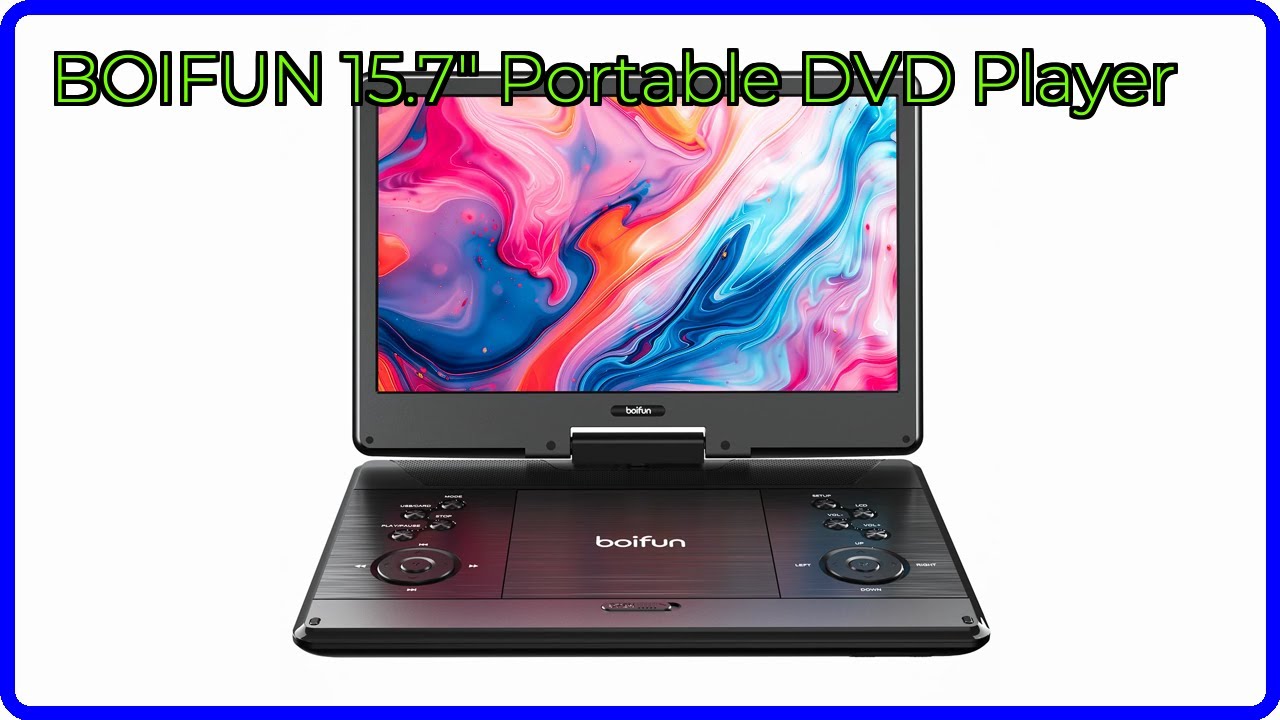 REVIEW (2026): BOIFUN 15.7" Portable DVD Player. ESSENTIAL details ...