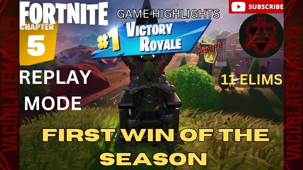 FIRST VICTORY ROYALE WIN FOR THE NEW CHAPTER 5 SEASON 4 WITH 11 ELIMS ...