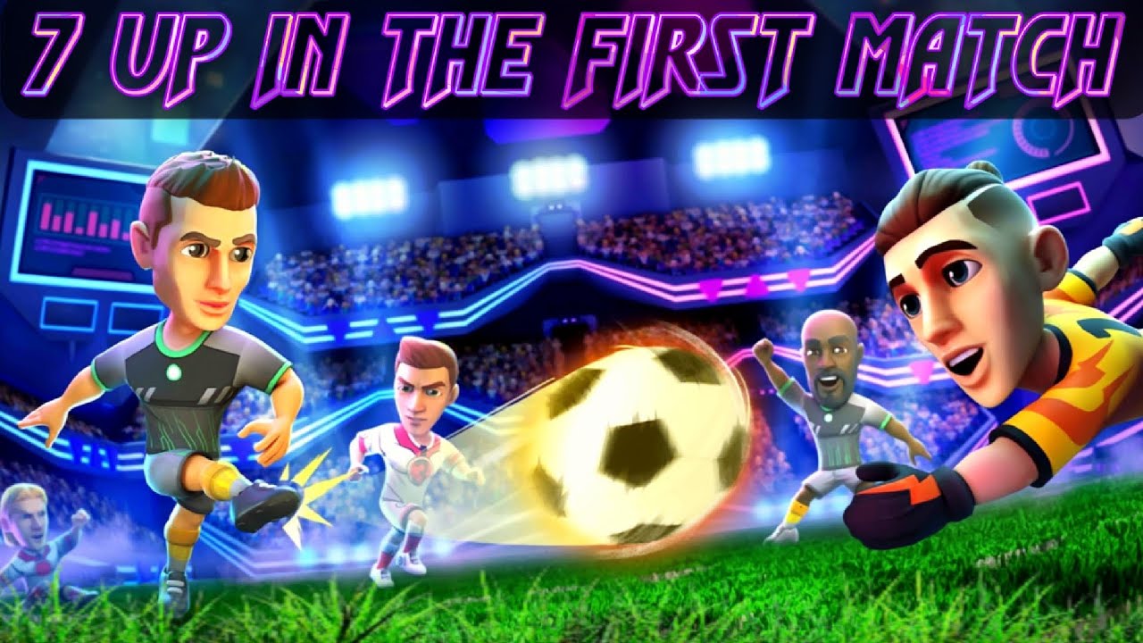 Mini Football - 7up in the First match at Cyber Stadium 🔥 - YouTube