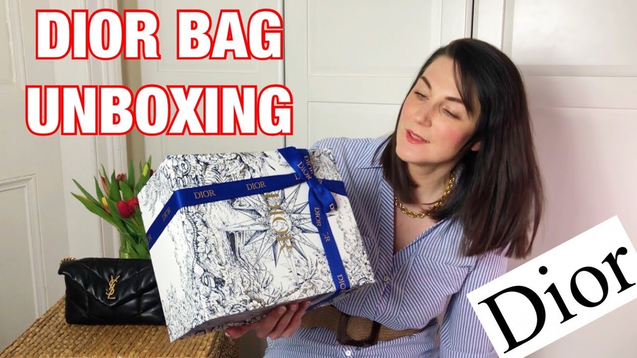 NEW DIOR BAG UNBOXING: Lady Dior Top Handle Drawstring Mini Bag - YouTube