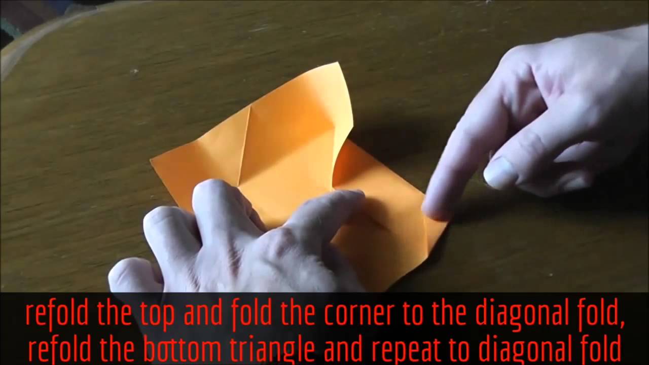 Four dimensional origami box, 4D collapsing box origami Tutorial Part 1 ...