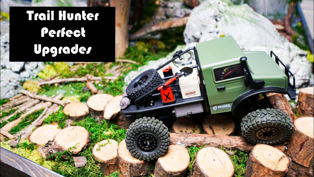 Hobby Plus CR18P Trail Hunter, Mofo RC UPW Wheels, Injora All Terrain ...