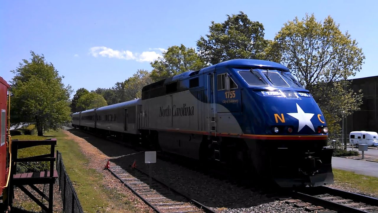 HD Amtrak 75 Piedmont 1755 City of Salisbury - YouTube