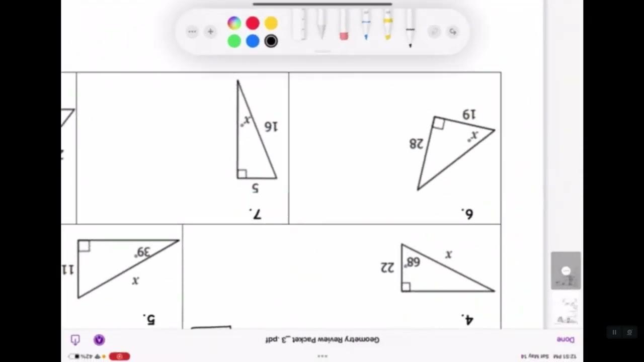 Geometry Review Packet #3b - YouTube