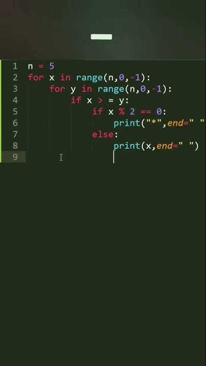 #49 Python Pattern program #shorts #python #pattern #pythonprogramming - YouTube