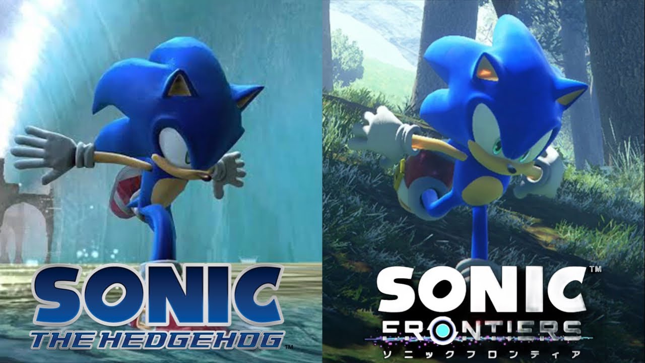 Sonic The Hedgehog (2006) References in Sonic Frontiers (side by side ...