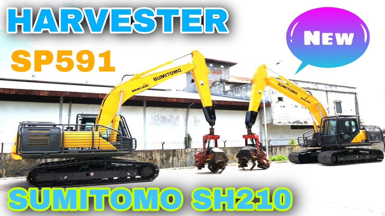 INSTALASI HARVESTER SP591 UNTUK UNIT SUMITOMO SH210 - YouTube
