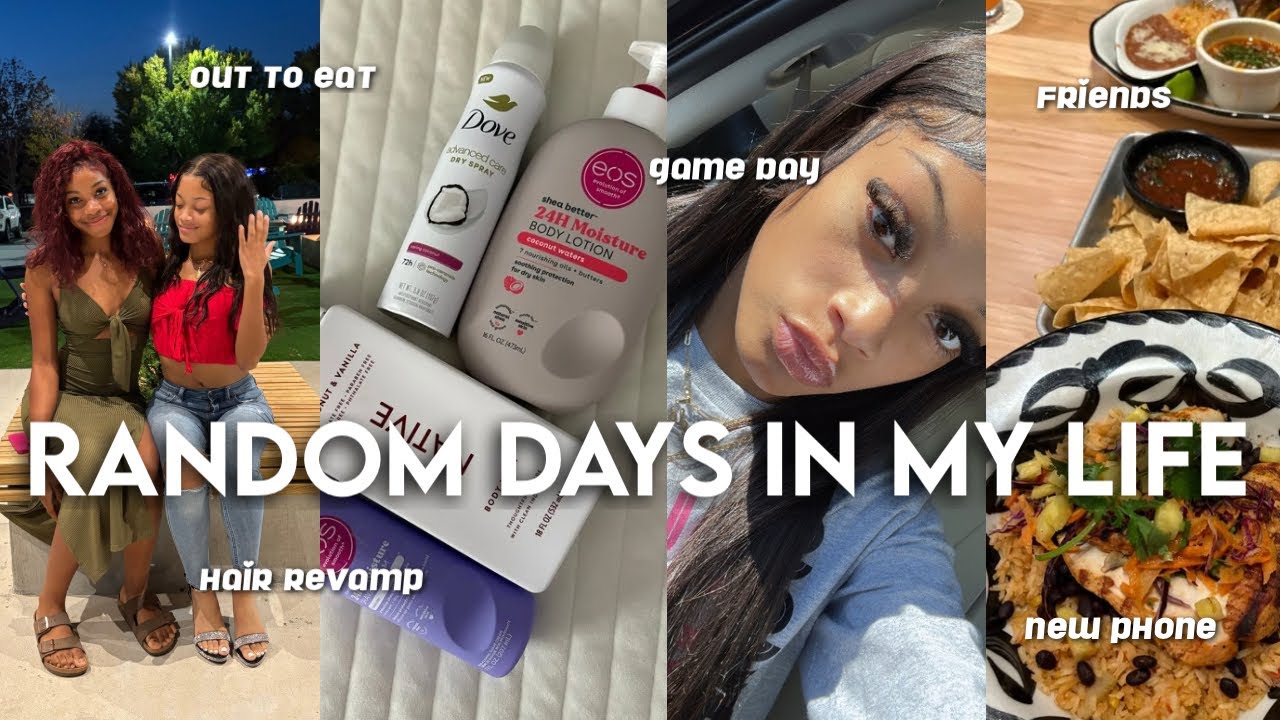 RANDOM DAYS IN MY LIFE | new phone, school vlogs, game days, our to eat ...
