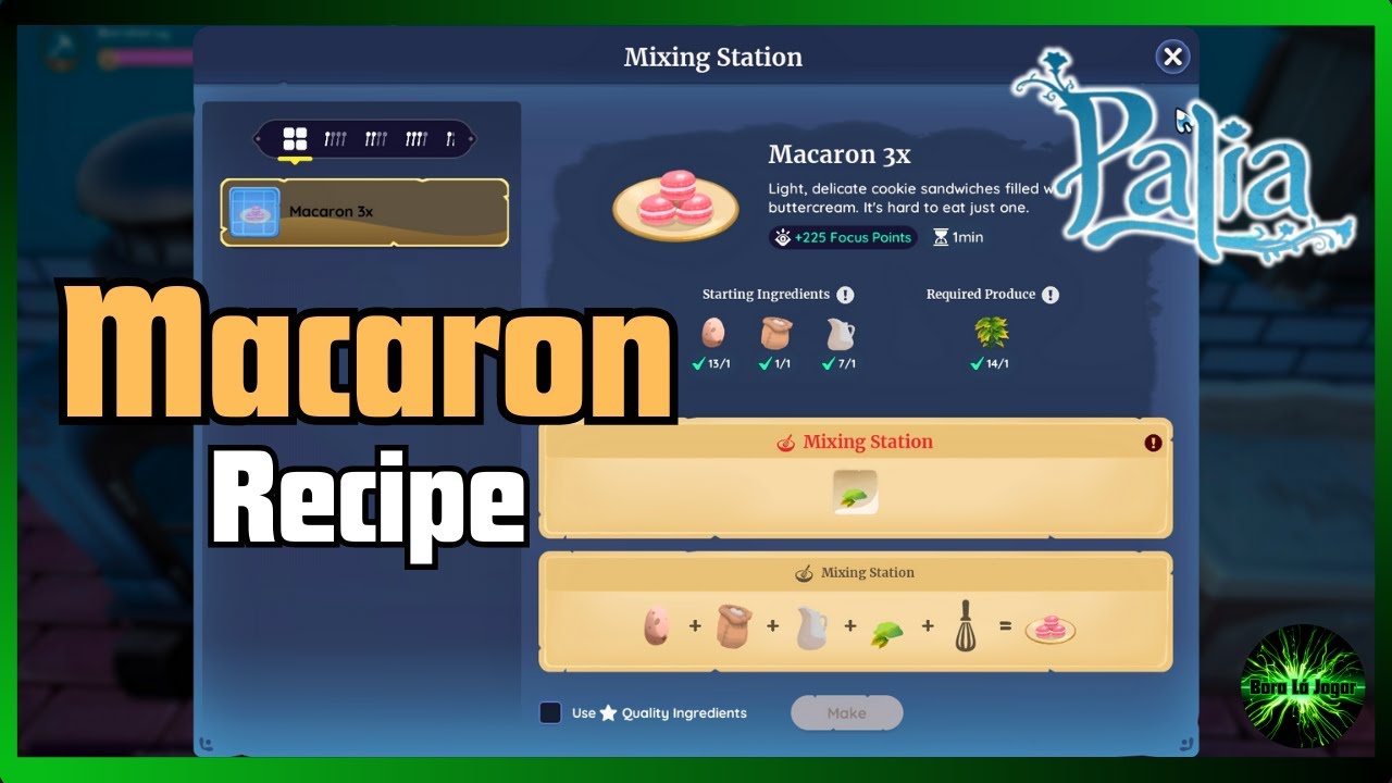 Palia Macaron (Recipe) - YouTube