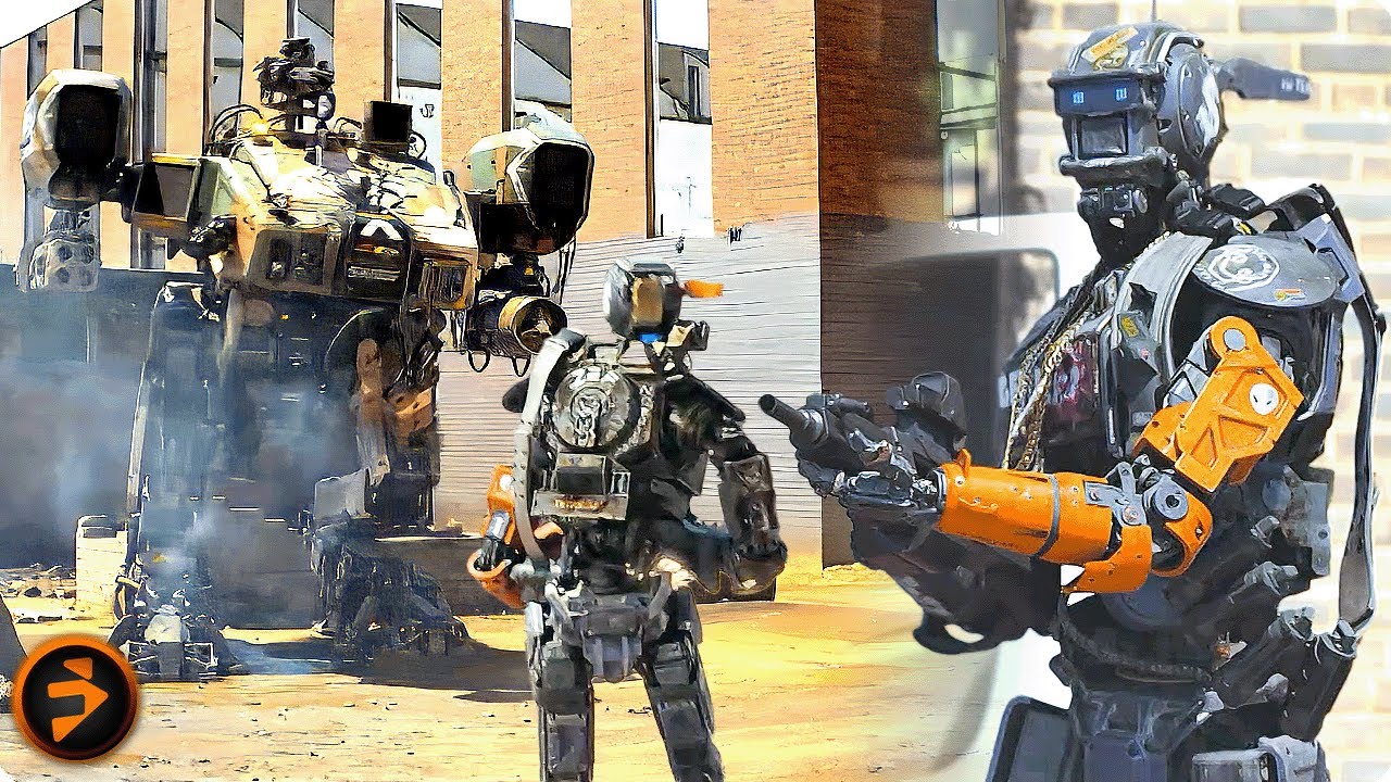 Robot Fight Scene | CHAPPIE | Dev Patel, Hugh Jackman - YouTube