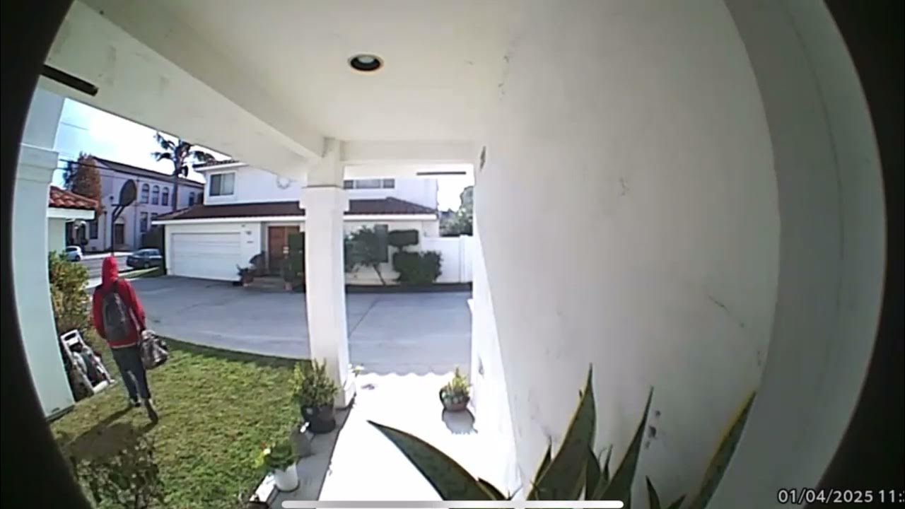 Thief Stealing Packages on Eshelman Ave Caught on CCTV - YouTube