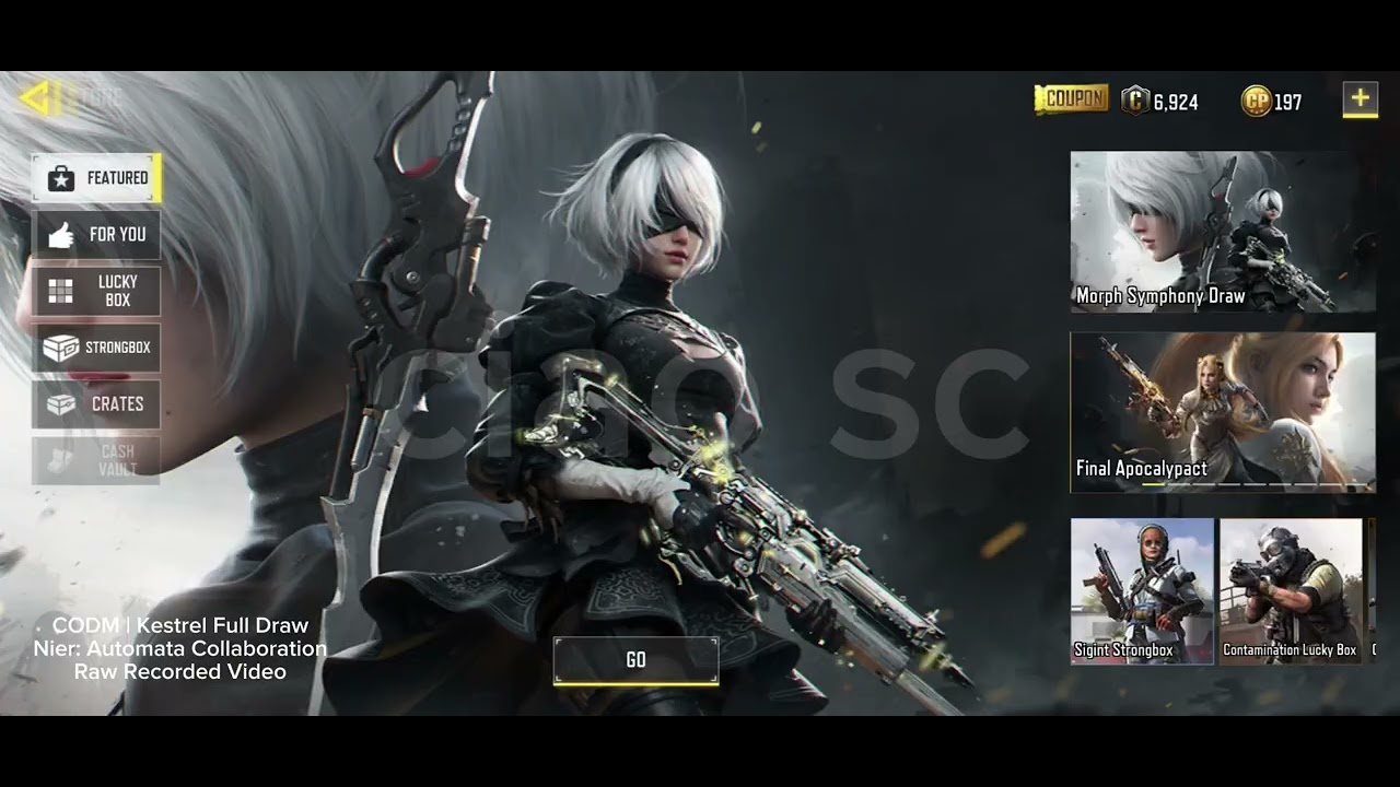 CODM | Nier: Automata Collaboration Kestrel Full Draw - YouTube