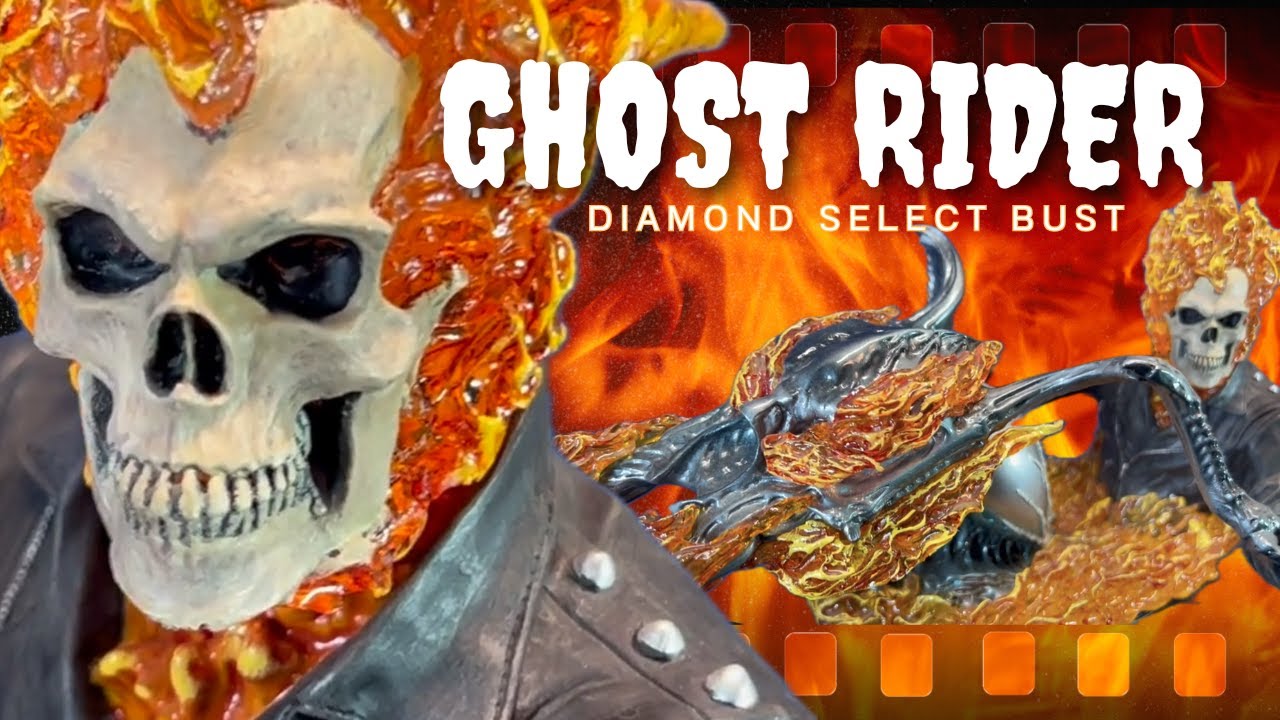 Diamond Select Ghost Rider Movie Bust Review - YouTube