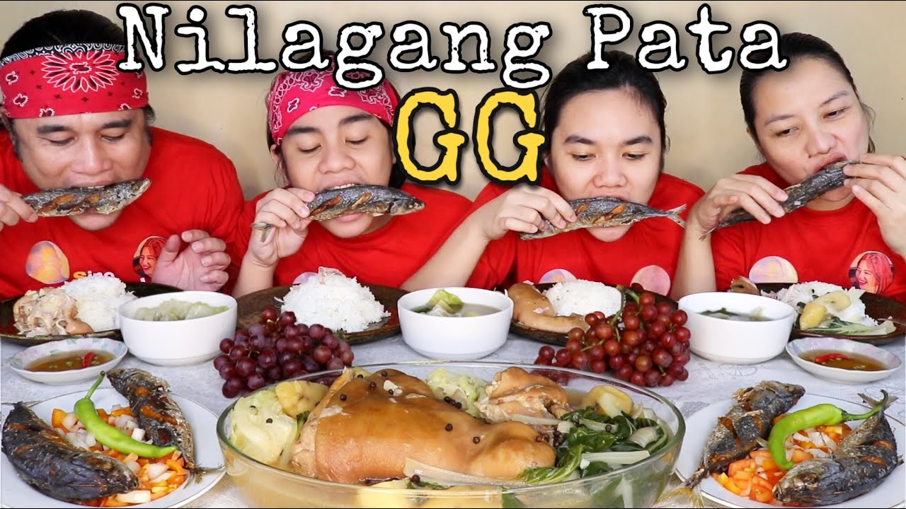 Nilagang Pata W/alot of Vegetables | Pritong GG | Onion Tomato and ...