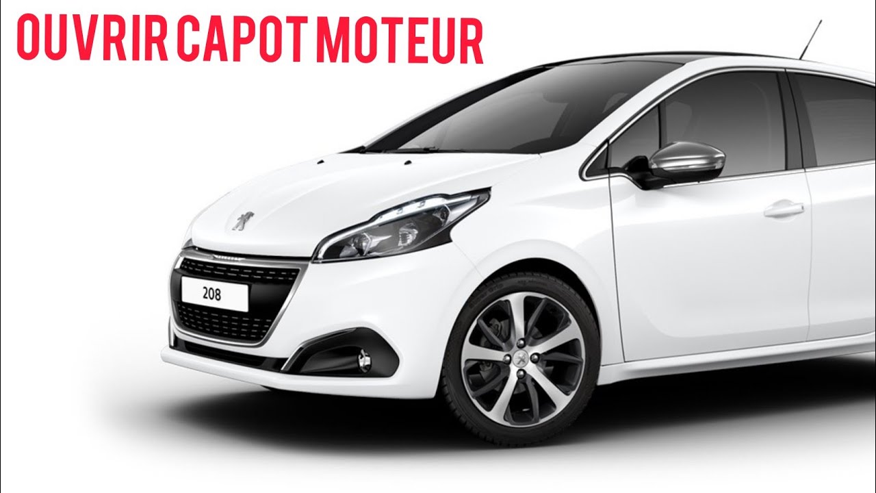 Comment ouvrir le capot d'une Peugeot 208. ️ - YouTube