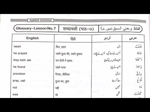 Lesson 7 | Word to Word Quran Class | Alhumdulillah Classes | 2024 | Allah | Quran | - YouTube
