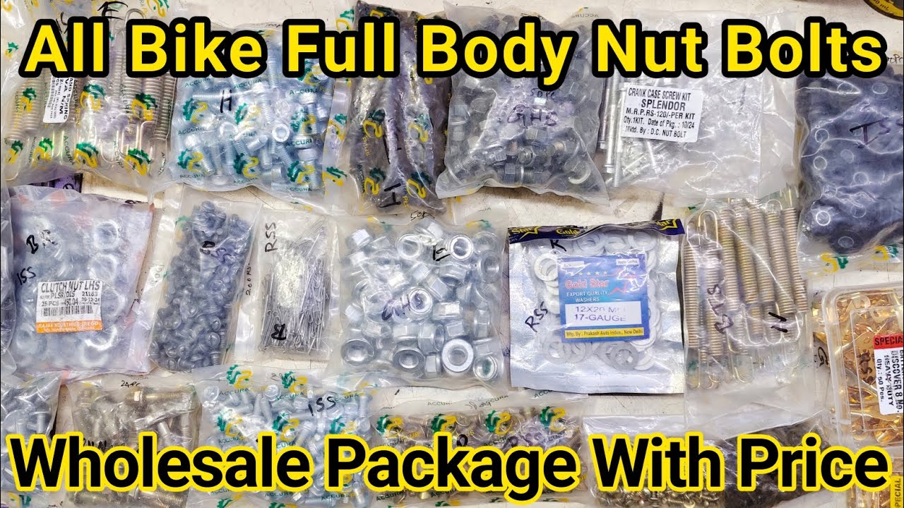 All Bike Full Body Nut Bolts Price | Wholesale Pack With Price | Real ...