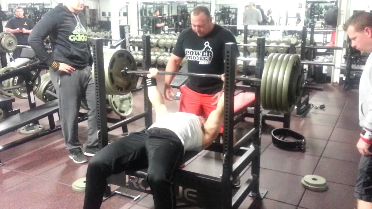 Brandon Perdue 550 lbs. Raw Paused Bench Press - YouTube