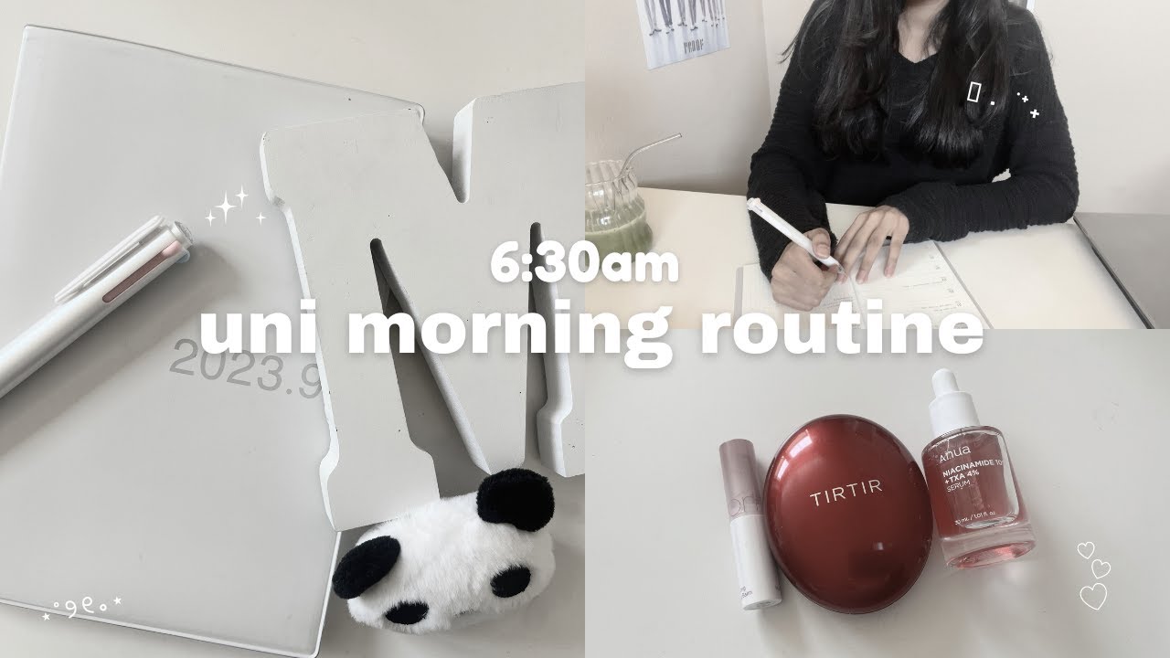 productive morning routine as a uni student 𐙚ᯓ ᡣ𐭩 - YouTube
