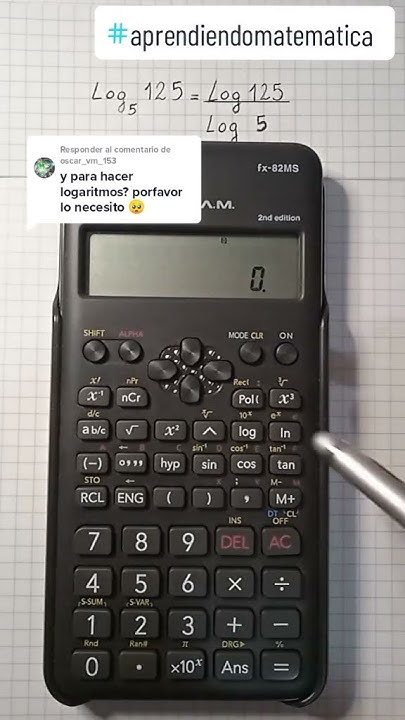 📌 Calcular CUALQUIER LOGARITMO con la CALCULADORA - YouTube