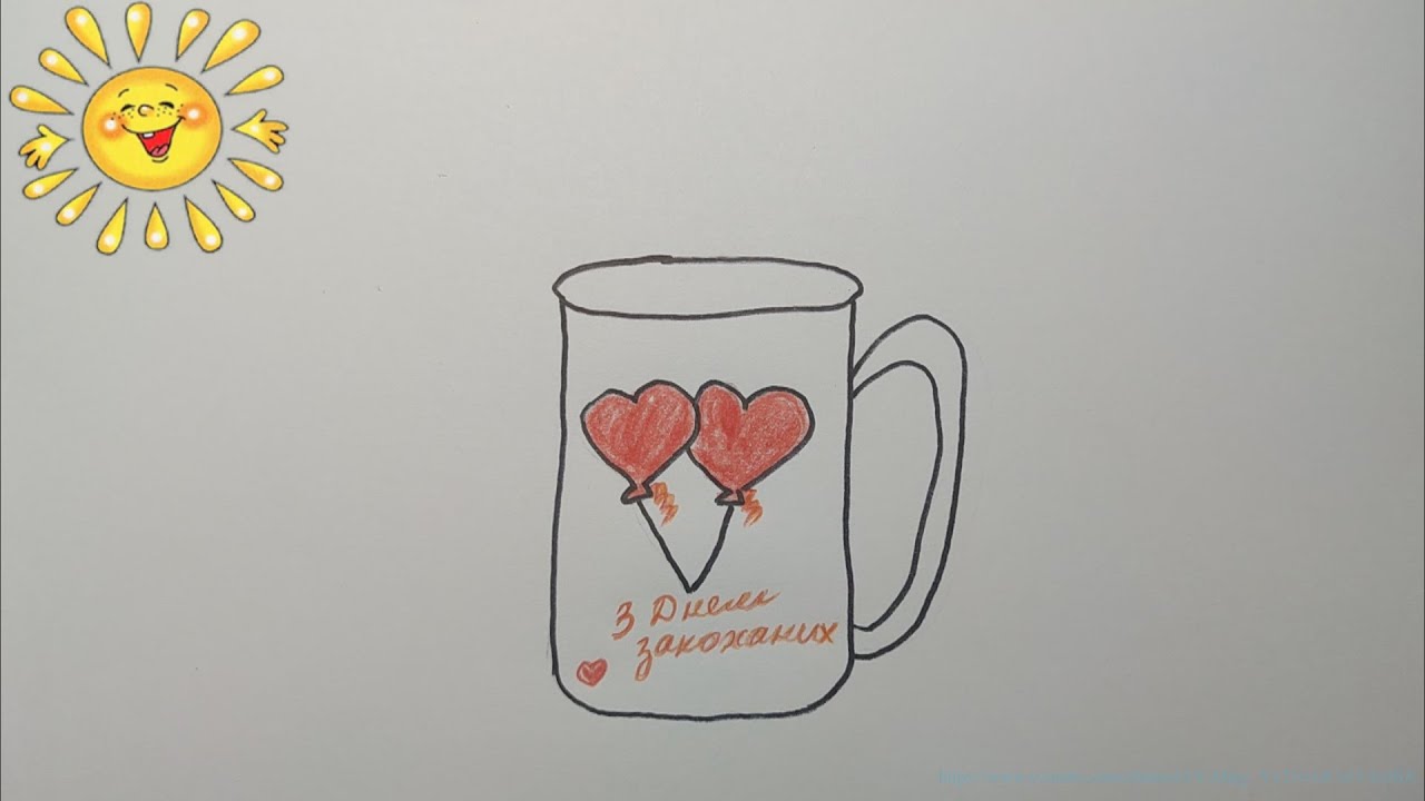 Як намалювати простий малюнок для дітей З ДНЕМ ЗАКОХАНИХ Easy Drawing