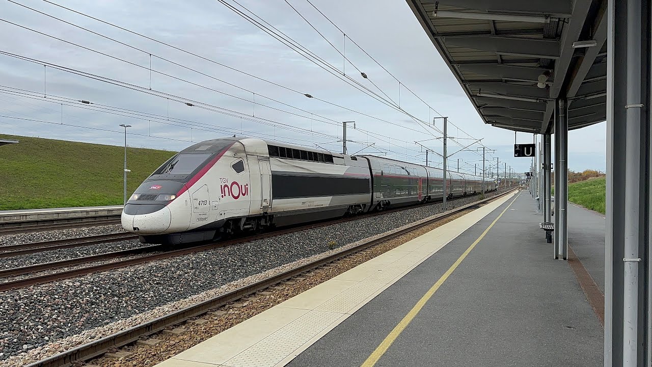 HIGH SPEED 320 KM/H (200 MPH) Trains on The LGV Est @ Champagne-Ardenne ...