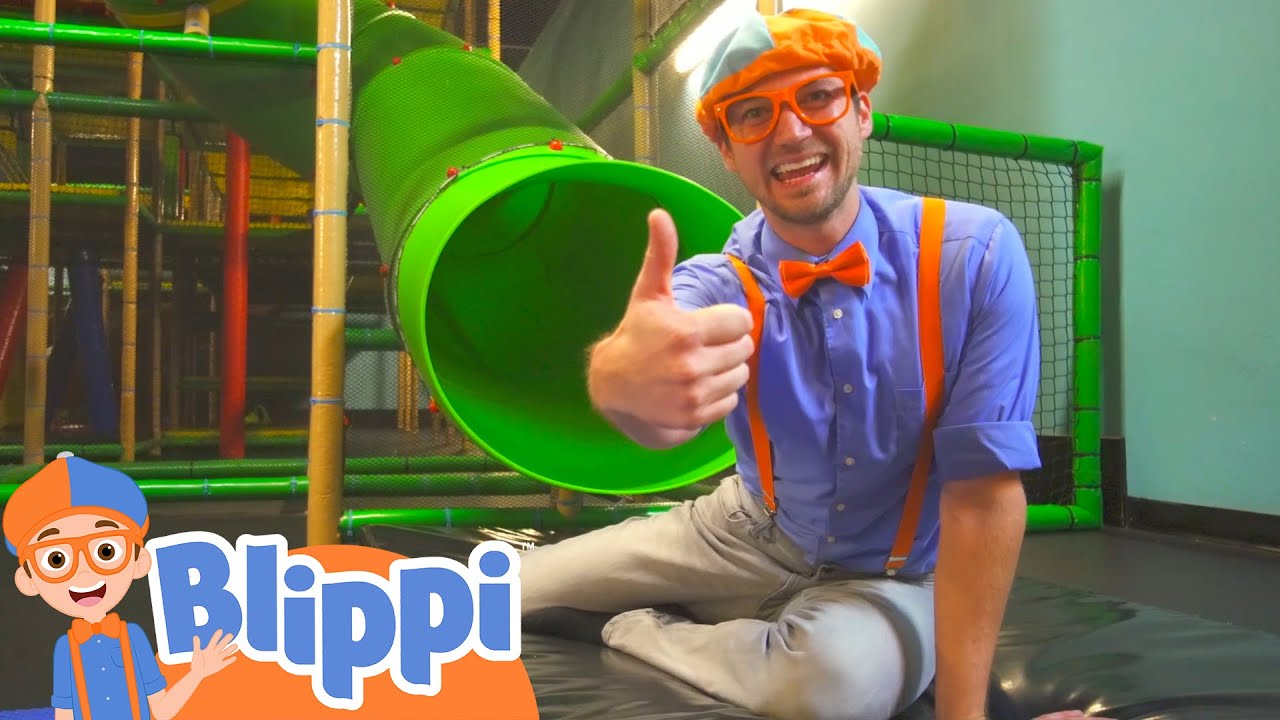 Blippi Visits Kids Club Indoor Playground! | Learn With Blippi ...