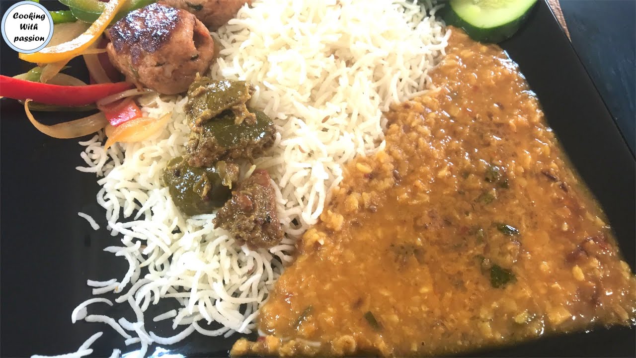 EASY MASOOR AND MOONG DAL RECIPE WITH ZEERA RICE | LENTILS WITH CUMIN ...