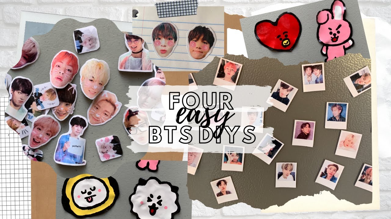 4 EASY BTS DIYS with supplies you already have at home! - YouTube