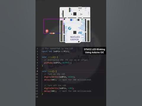 STM32 LED Blinking Using Arduino Programming and Arduino IDE - YouTube