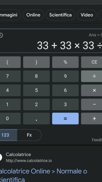 INFINITO SULLA CALCOLATRICE - YouTube