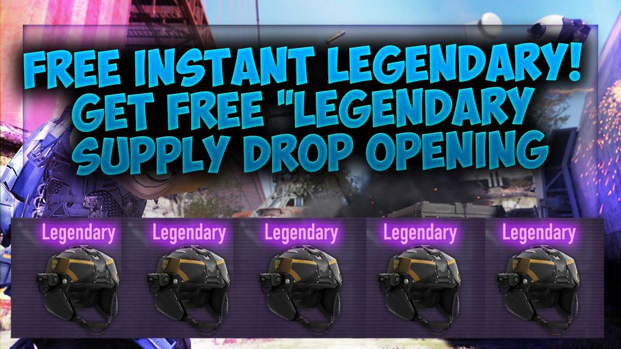 FREE INSTANT LEGENDARY! Get FREE "LEGENDARY SUPPLY DROP OPENING GEAR ...