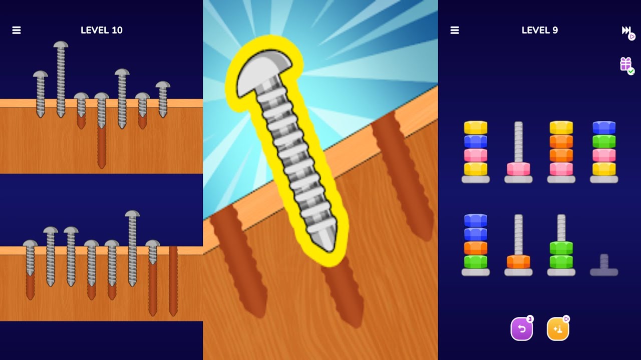 Screw Sorting Quest - Gameplay Mobile Game Walkthrough All Levels ...