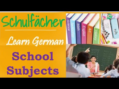 Schulfächer | Learn German | School Subjects - YouTube