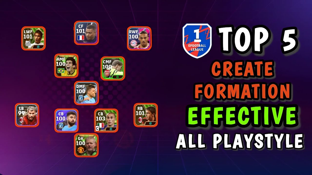 Top 5 Best Create Formation Effective For All Playstyle 🔥🔥 Best ...