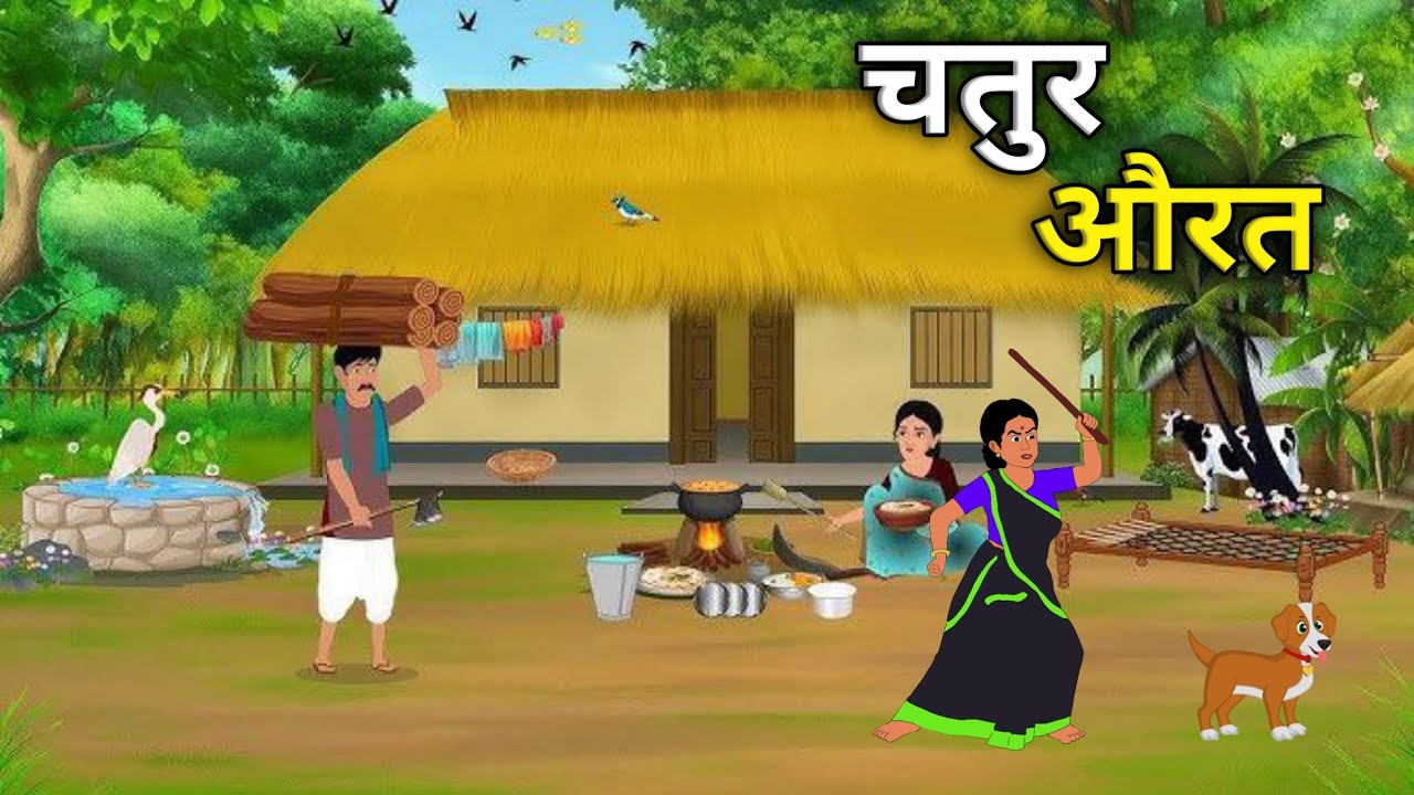 चतुर औरत | chatur aurat | moral story | kahaniyan | Cartoon video@Toon ...