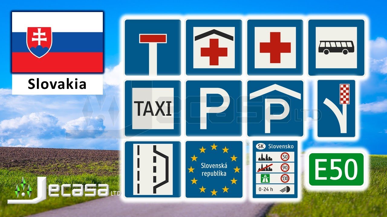Indication Traffic-Road Signs in Slovakia (Bratislava, Košice, Prešov ...