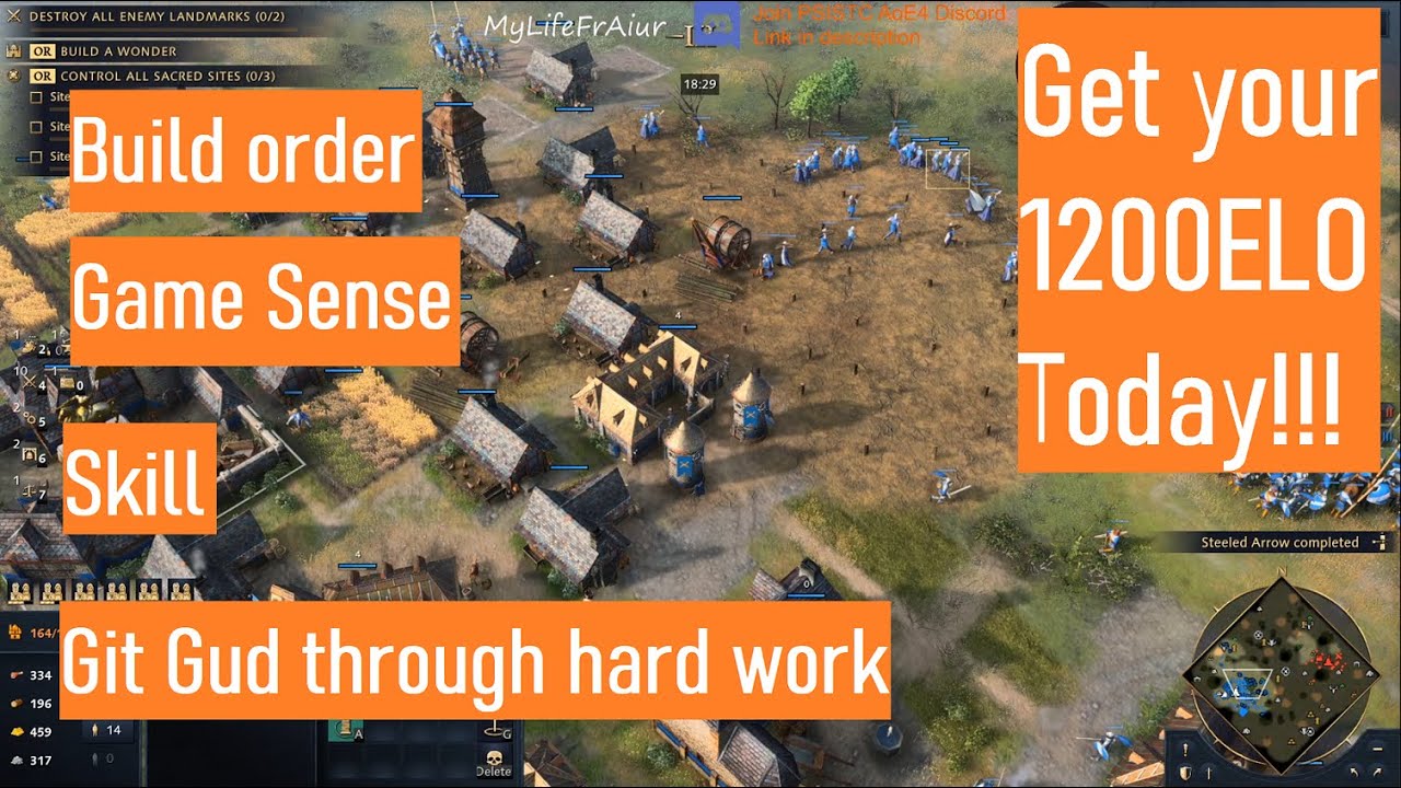 1200+ Elo build order demonstration w/ commentary, step by step ...