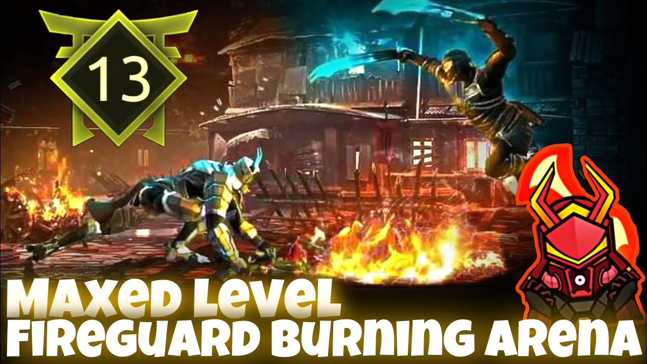 Maxed Level Fireguard Burning Arena 🥵 | Shadow Fight Arena - YouTube