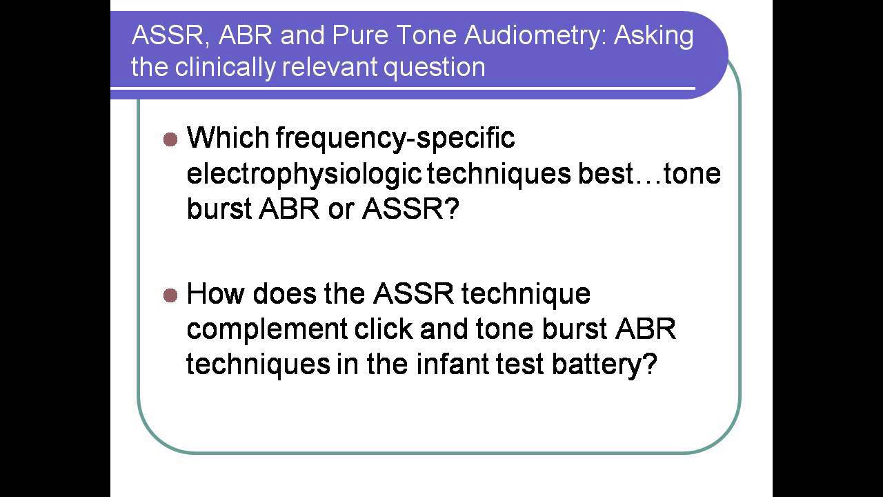 Auditory Steady State Response (ASSR) by Salimon Joseph, Director of ...