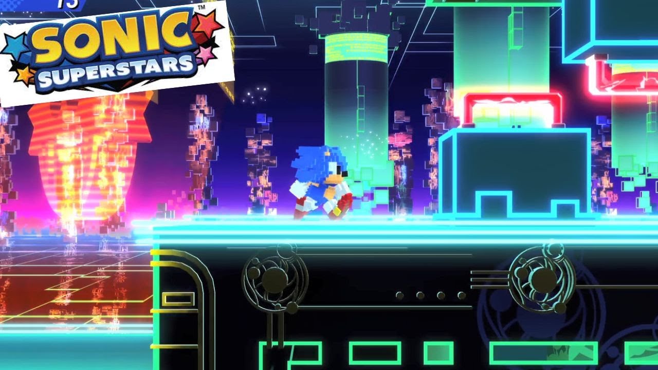 Sonic Superstars - Cyber Station PIXEL ZONE - YouTube