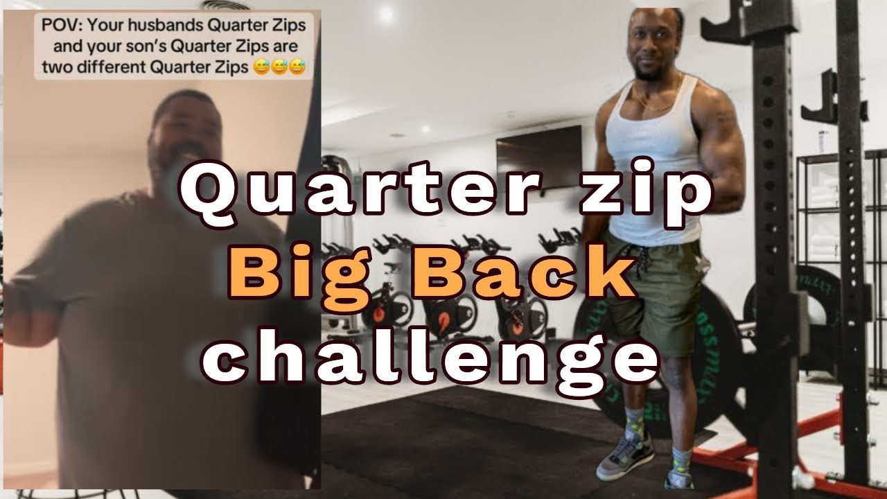 Quarter zip big back challenge - YouTube