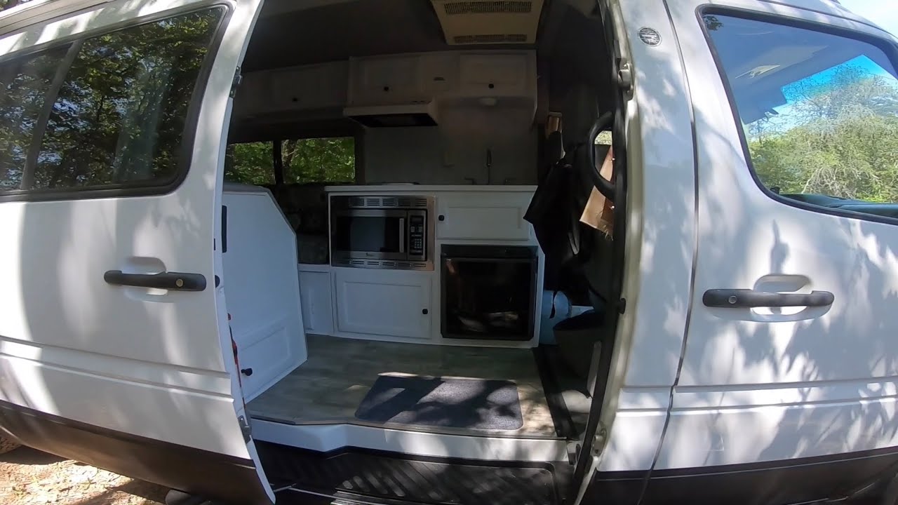 2003 Mercedes Sprinter Van Life RV with Bathroom and Shower Tour only ...