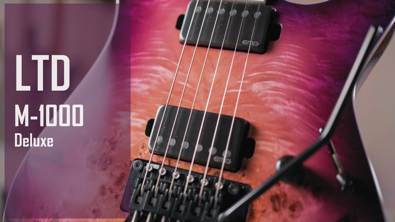 LTD M 1000 Deluxe PRNB - Purple Natural Burst - YouTube