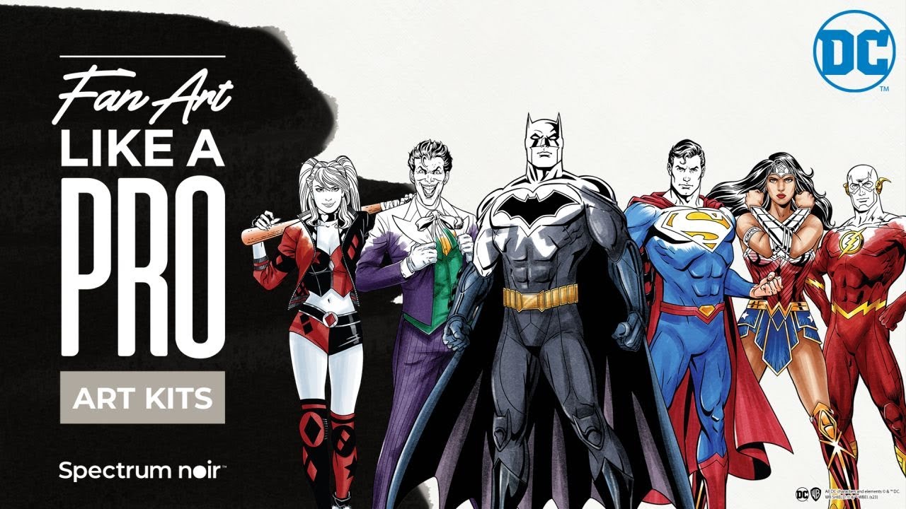 Introducing our DC Fan-Art Kit Characters - Spectrum Noir - YouTube